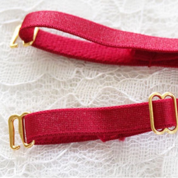 Brooke Beck | Intimates & Sleepwear | Red Black Laced Lingerie Set ...